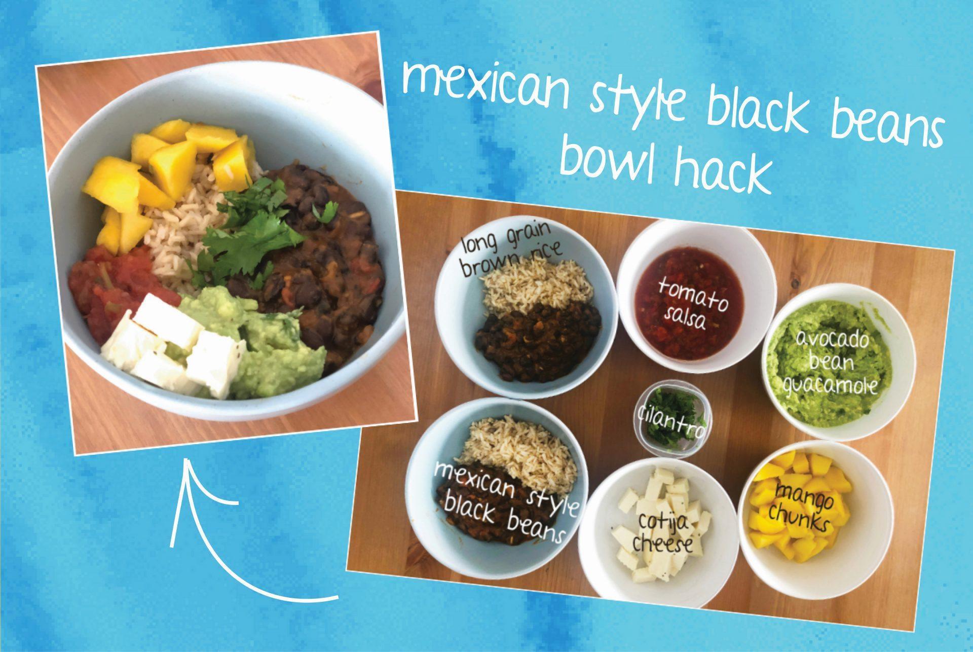 Mexican Style Black Beans Bowl Hack - Real Food For Real Kids